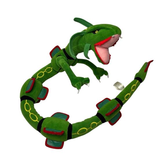 Toys | Pokemon Rayquaza 31 Long Posable Plush Pokemon Center 218 | Poshmark
